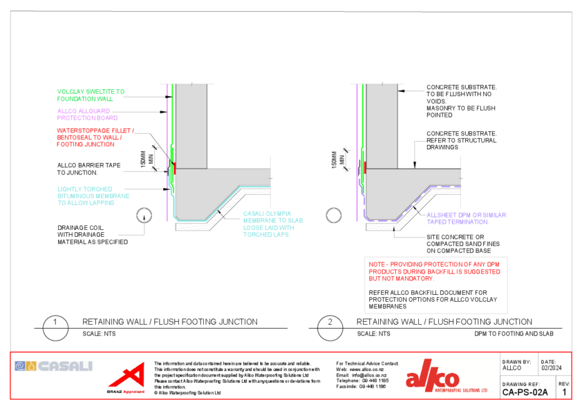 Allco Waterproofing Solutions | CAD