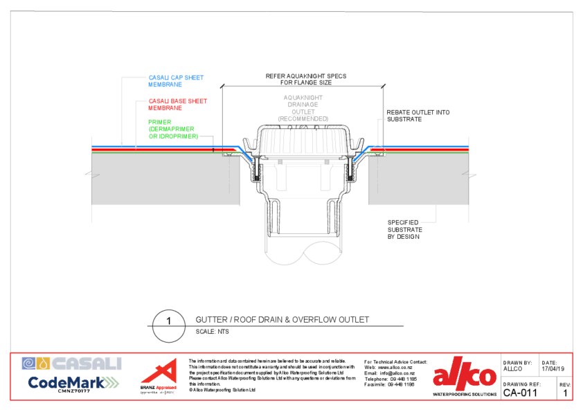 Allco Waterproofing Solutions | CAD