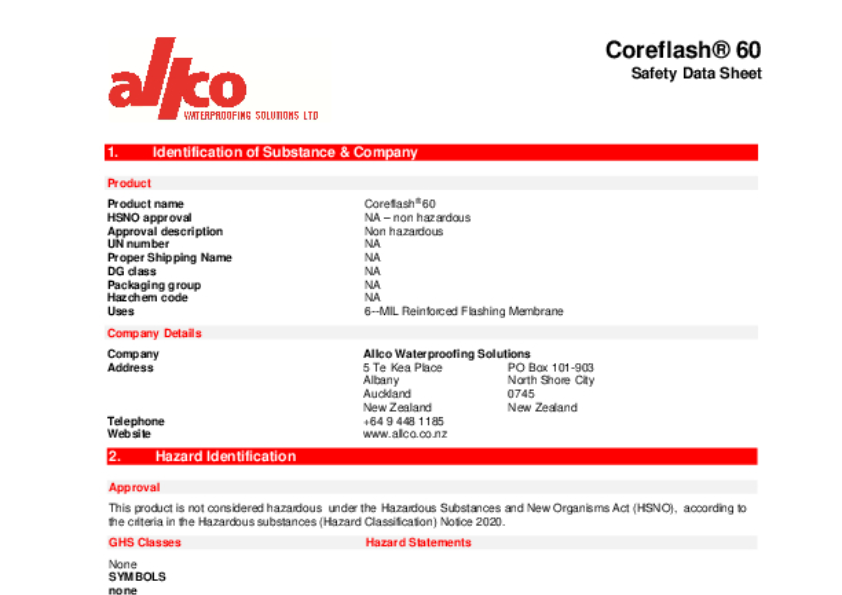 Allco Waterproofing Solutions | Document library